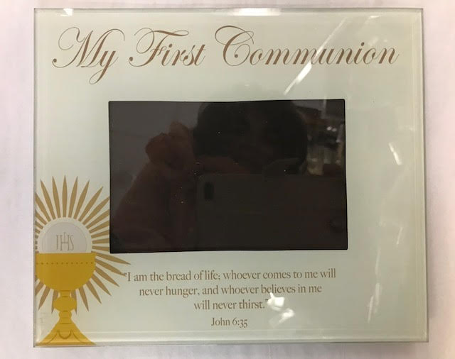 First Communion Glass frame – Jacqui G Sanctuary
